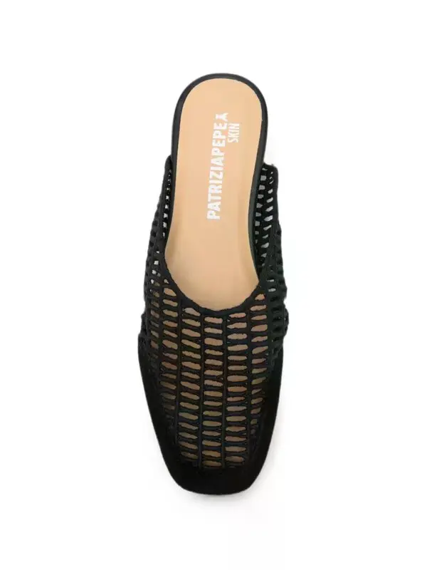 Patrizia Pepe Raffia Woven Mules