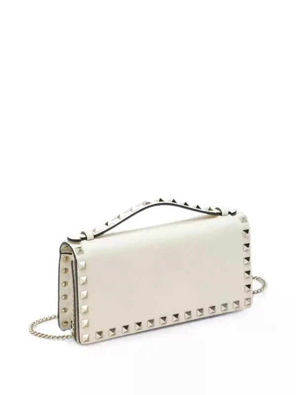 Valentino Garavani Rockstud Grainy Handbag - Neutrals