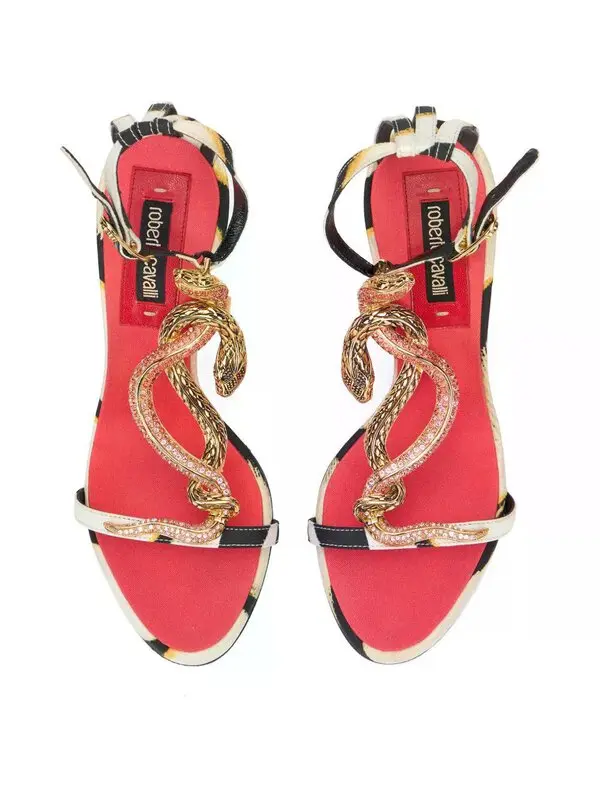 Roberto Cavalli Embellished Stiletto Sandals