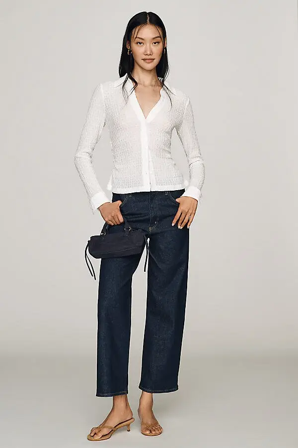 Sanctuary Juno Textured Buttondown Shirt