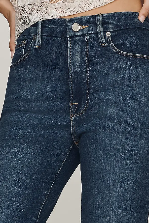 Good American Good Legs Mid Rise Straight Leg Jeans