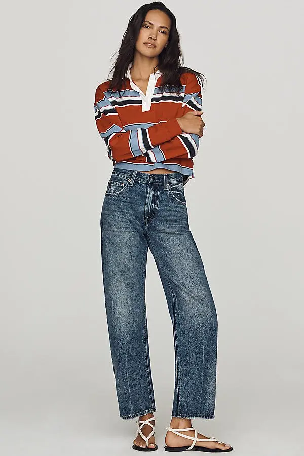 PISTOLA Lexi Mid-rise Tapered-leg Jeans