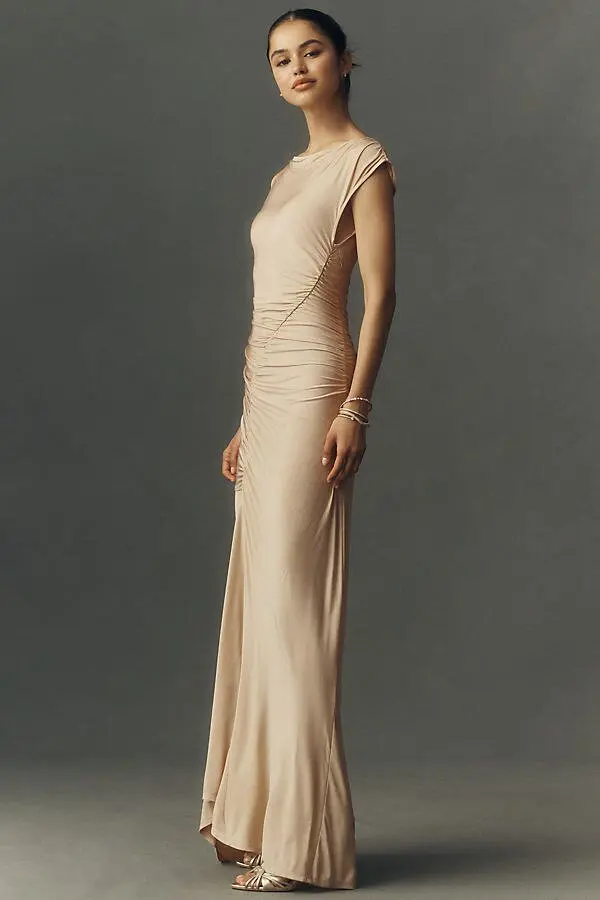 Shona Joy Micro Gathered Maxi Dress