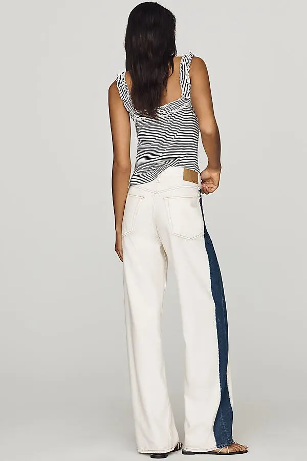 Rag & Bone Logan High-rise Wide-leg Jeans - Dark Bleach