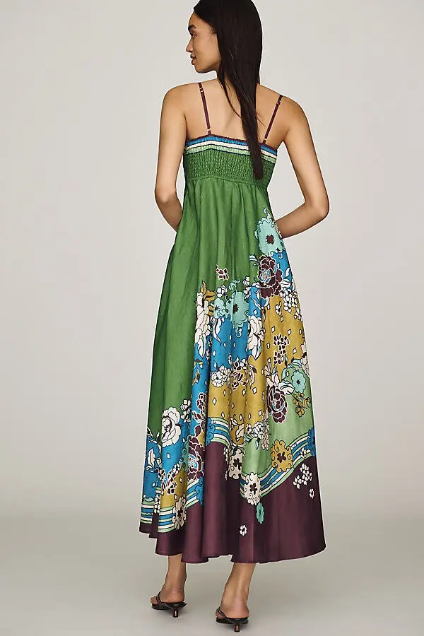ALEMAIS Nanci Len Midi Dress