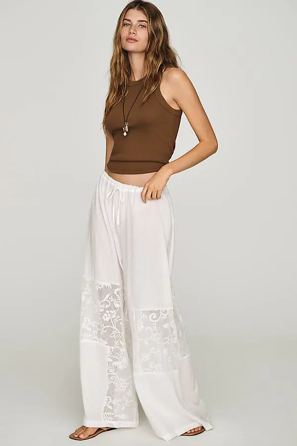 MUSE ASSEMBLY Celeste Trousers Pants - White