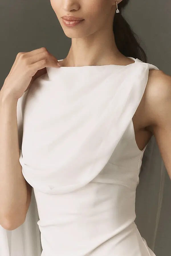 Bhldn Mi Dress With Asymmetrical Cape