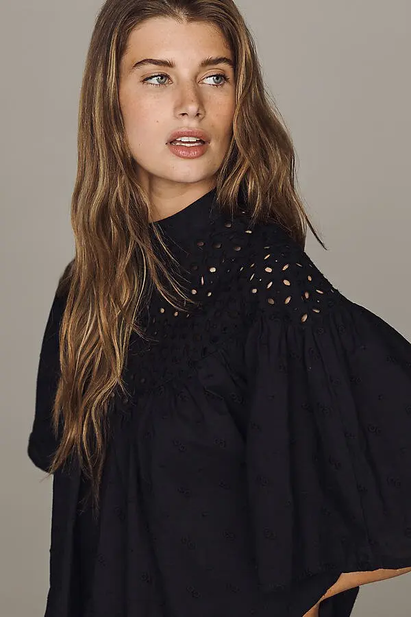 BISHOP + YOUNG Willow Cotton Eyelet Top