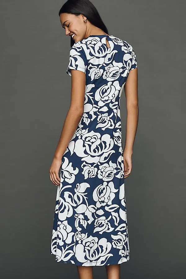 DE LORETA Marimba Cotton Midi Dress