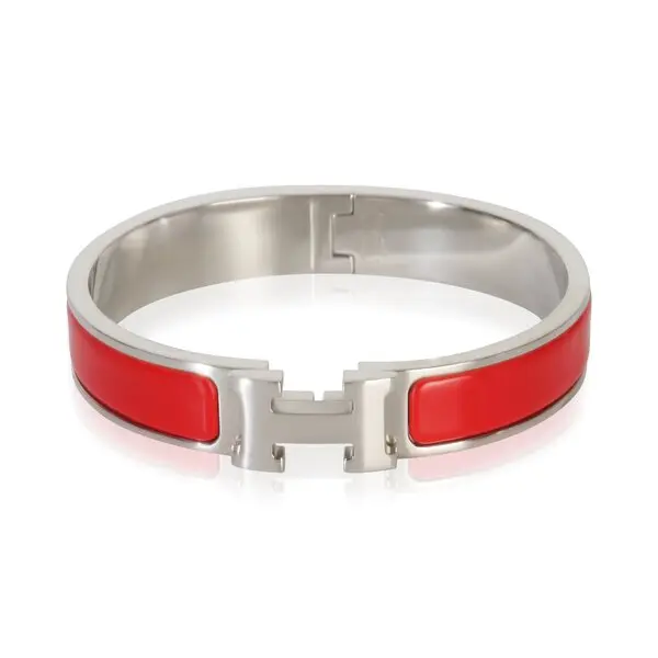Hermès Clic H Bracelet In Rouge Amarante