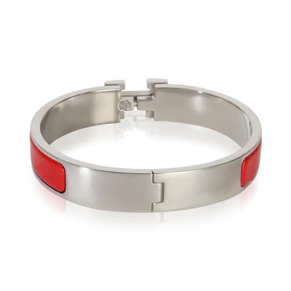 Hermès Clic H Bracelet In Rouge Amarante