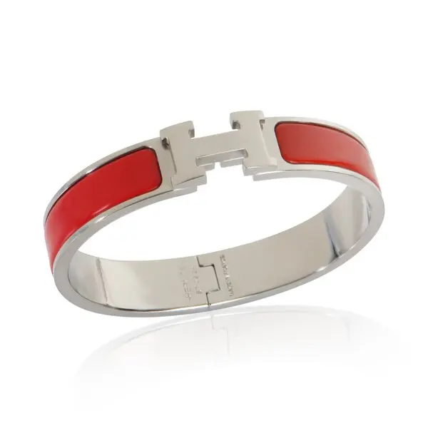 Hermès Clic H Bracelet In Rouge Amarante