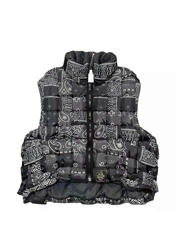 Kapital Bandana Print Quilted Gilet
