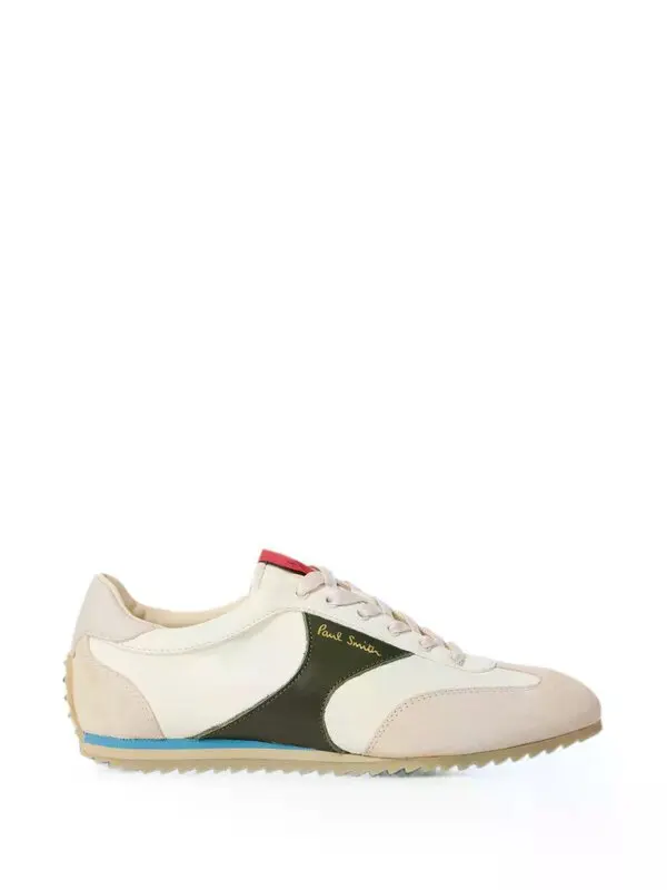 Paul Smith Cream Leather And Suede Trainers - Neutrals
