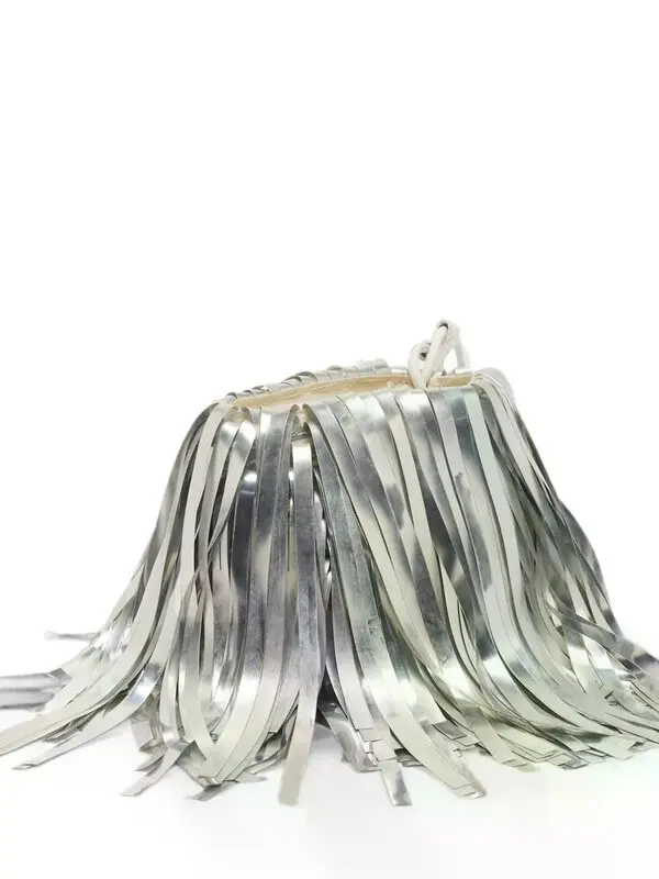 Off-White Fringed Clutch Bag