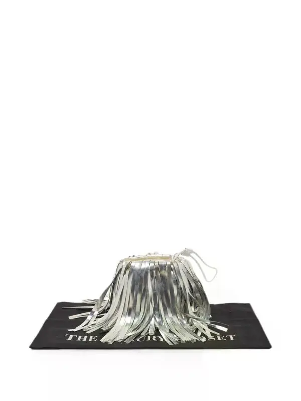 Off-White Fringed Clutch Bag