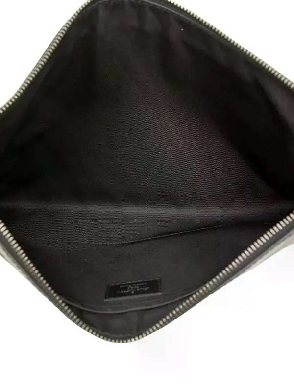 LOUIS VUITTON Monogram Eclipse Discovery Pochette Gm Clutch Bag - Black