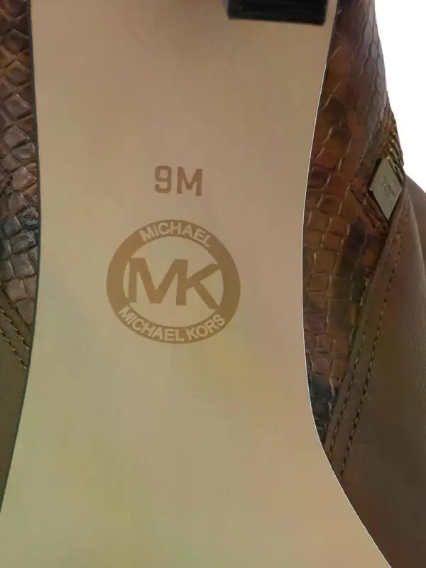 Michael Kors Python-embossed Ankle Boots