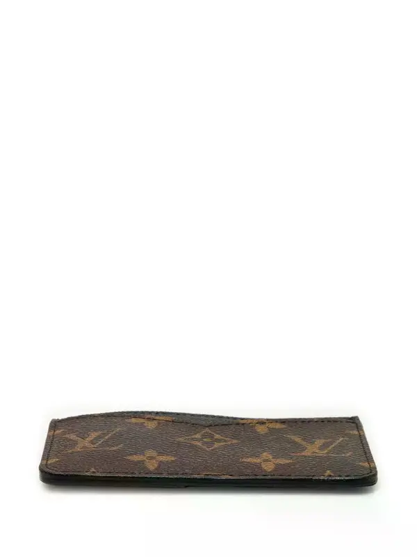 LOUIS VUITTON 2010 Monogram Macassar Neo Card Holder - Brown