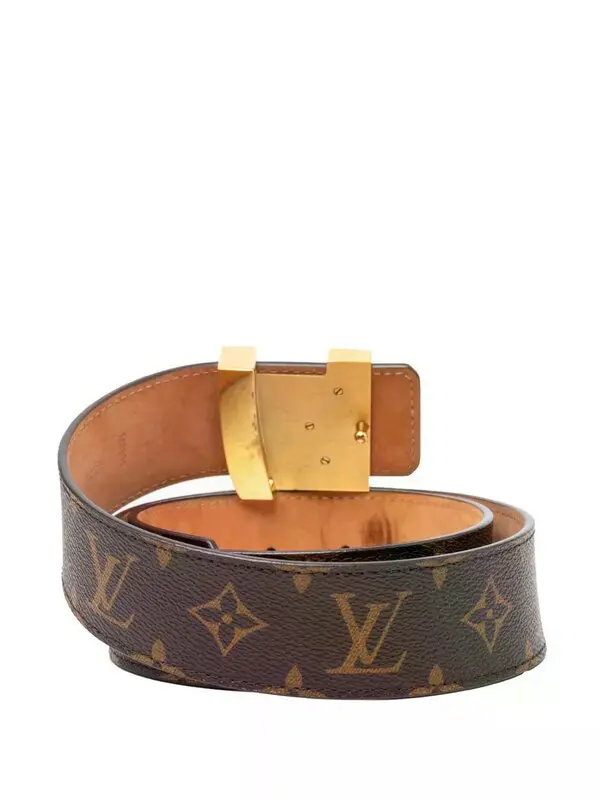 LOUIS VUITTON 2011 Monogram Initiales Reversible Belt