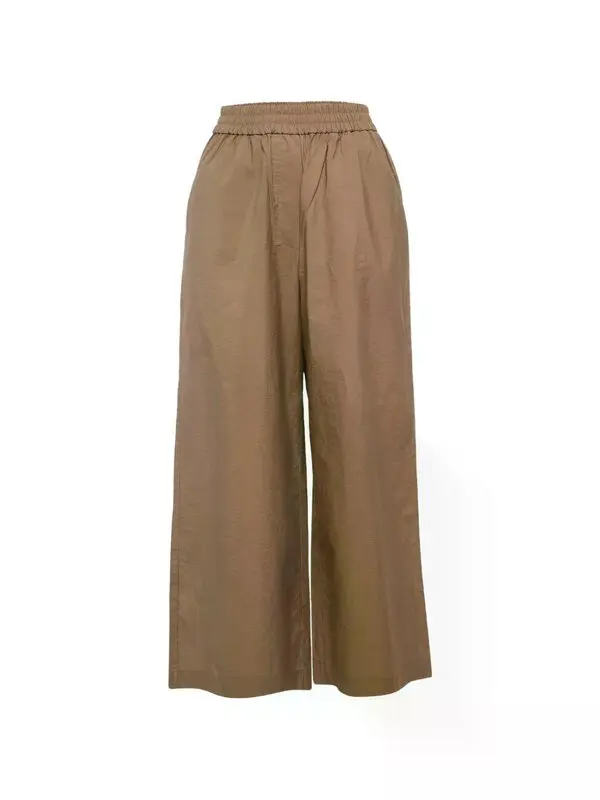 Loewe X Paula's Ibiza Anagram Wide-leg Cropped Trousers