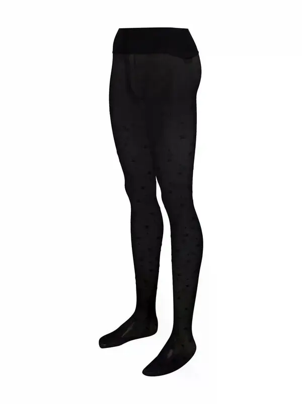 Elisabetta Franchi Plain Stretch Tights - Black