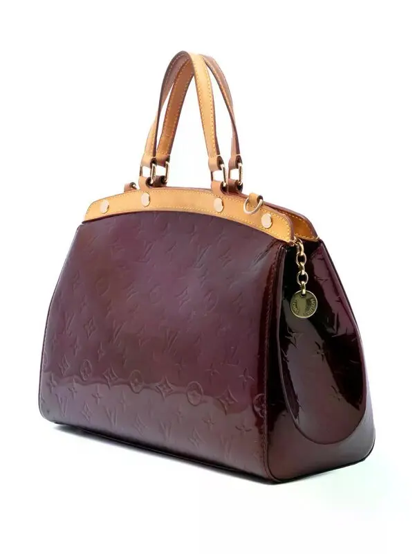 LOUIS VUITTON Monogram Vernis Brea Mm Satchel - Red