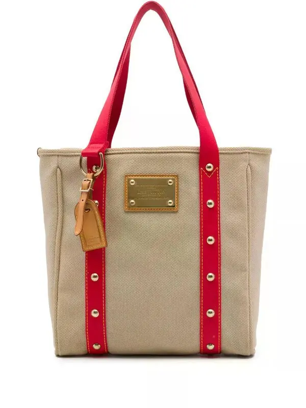 LOUIS VUITTON 2005 Antigua Cabas Mm Tote Bag - Neutrals