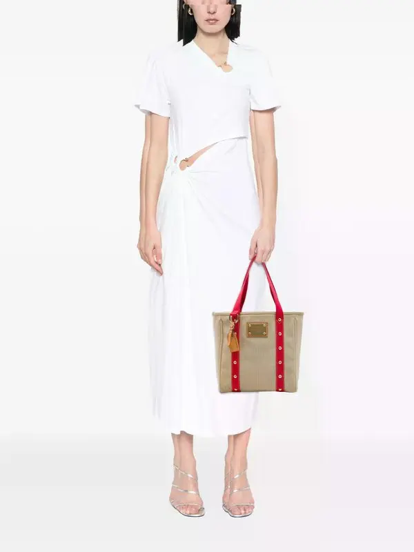 LOUIS VUITTON 2005 Antigua Cabas Mm Tote Bag - Neutrals