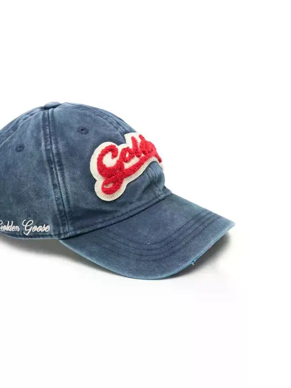 GOLDEN GOOSE Journey Washed Baseball Cap - Blue