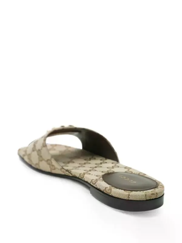 Gucci Double G Canvas Slides