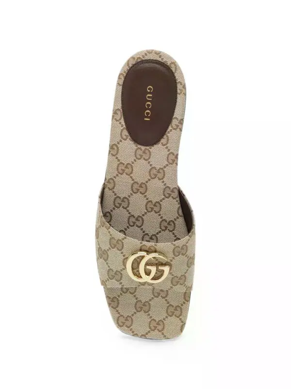Gucci Double G Canvas Slides
