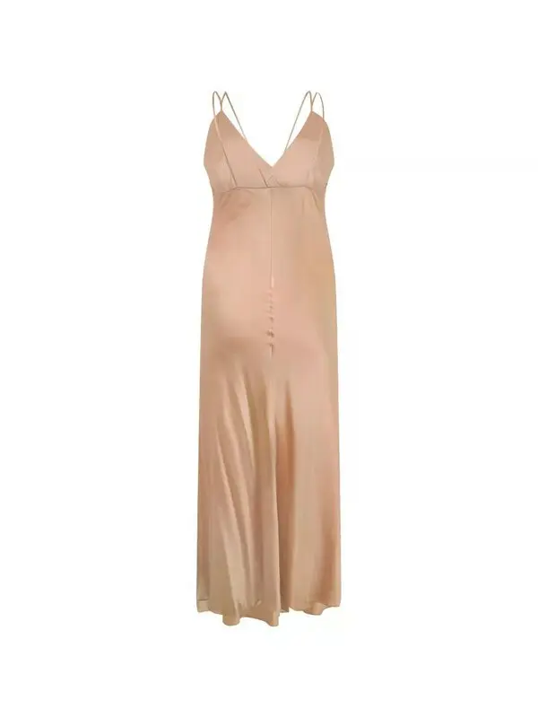 Alberta Ferretti V-neck Maxi Dress - Pink