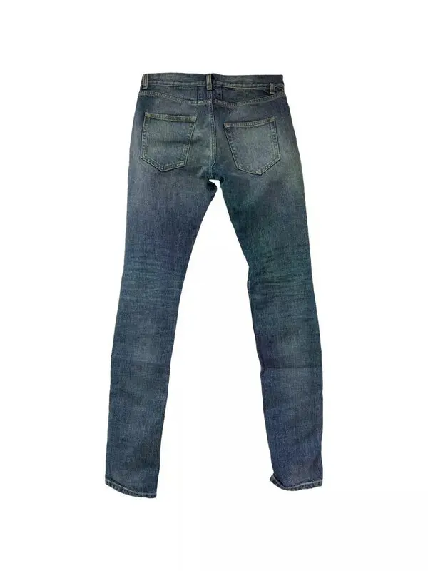 Saint Laurent Cotton Ripped Slim-fit Jeans