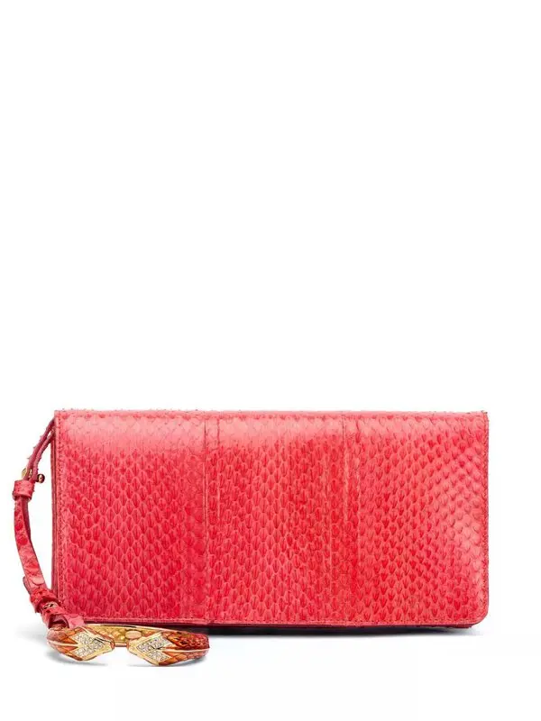 Roberto Cavalli Serpentine Bangle-handle Clutch Bag
