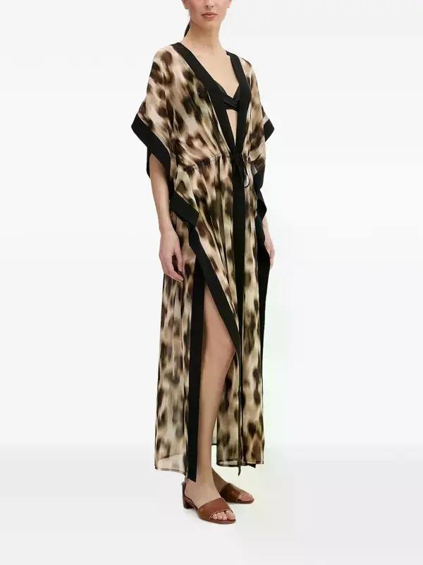 Dkny Leopard-print Kaftan