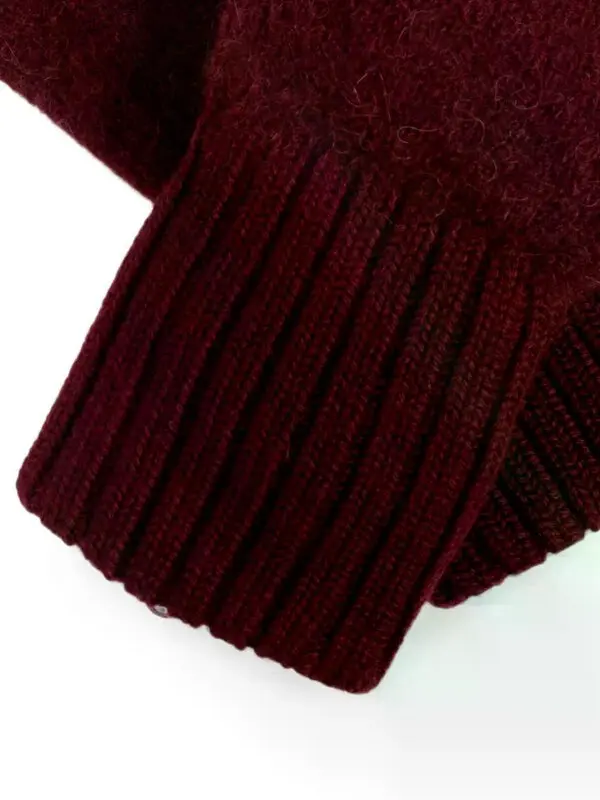 Canada Goose Ribbed-knit Logo Patch Mittens