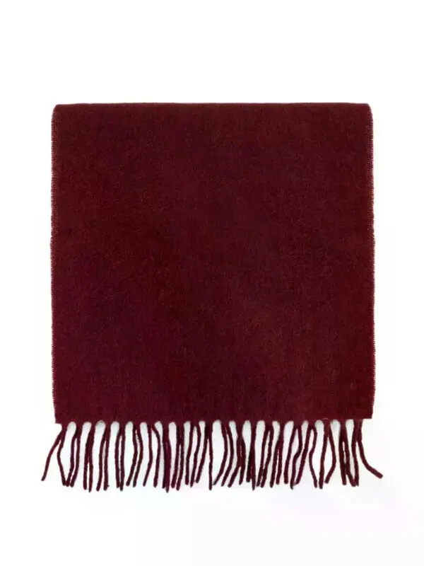 Canada Goose Fringed Alpaca-blend Scarf - Red