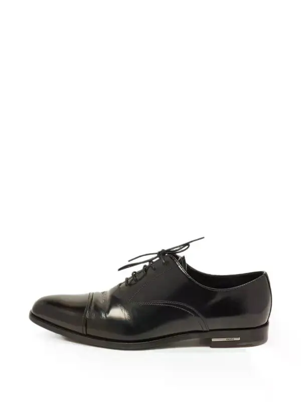 Prada Leather Lace-up Oxford Shoes