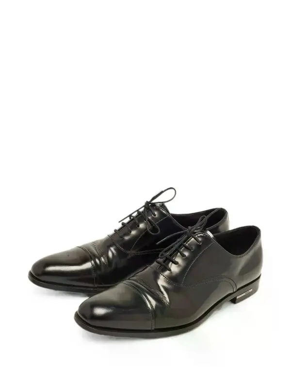Prada Leather Lace-up Oxford Shoes