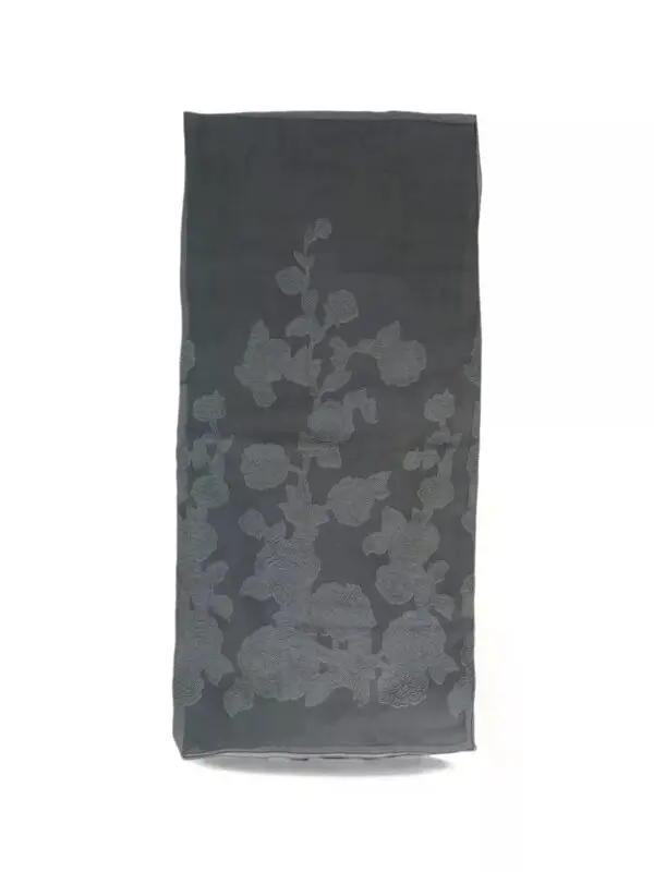 Giorgio Armani Floral-embroidered Scarf