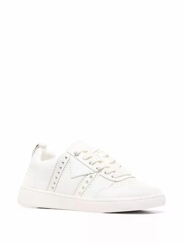 Maje Embellished Leather Sneakers