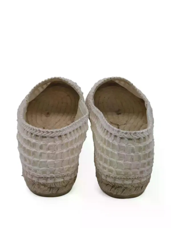 Prada Crochet Raffia Espadrilles