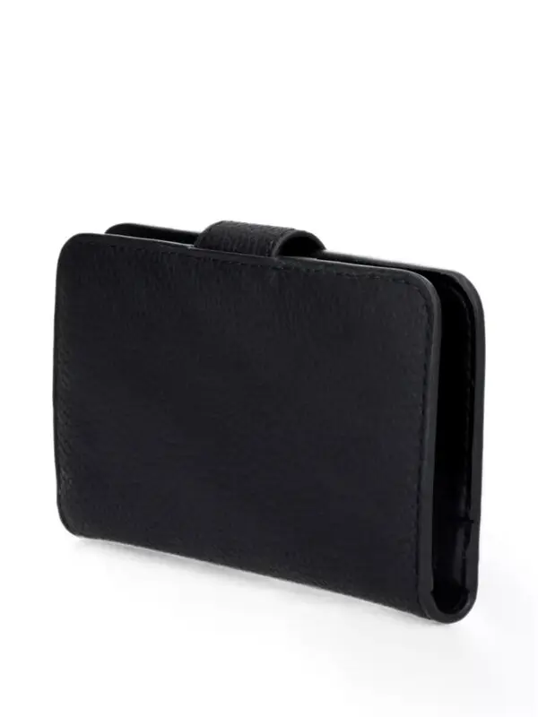 Michael Kors Logo-plaque Pebbled Wallet - Black