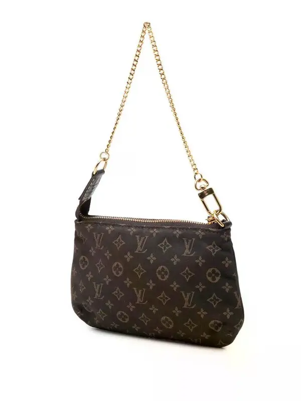 LOUIS VUITTON Monogram Mini Lin Mini Pochette Accessoires Handbag