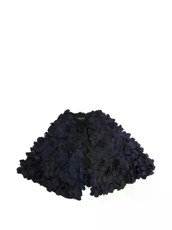 Emporio Armani Appliqué Bow Cape - Blue