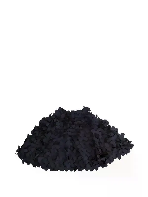 Emporio Armani Navy Appliqué Bow Cape