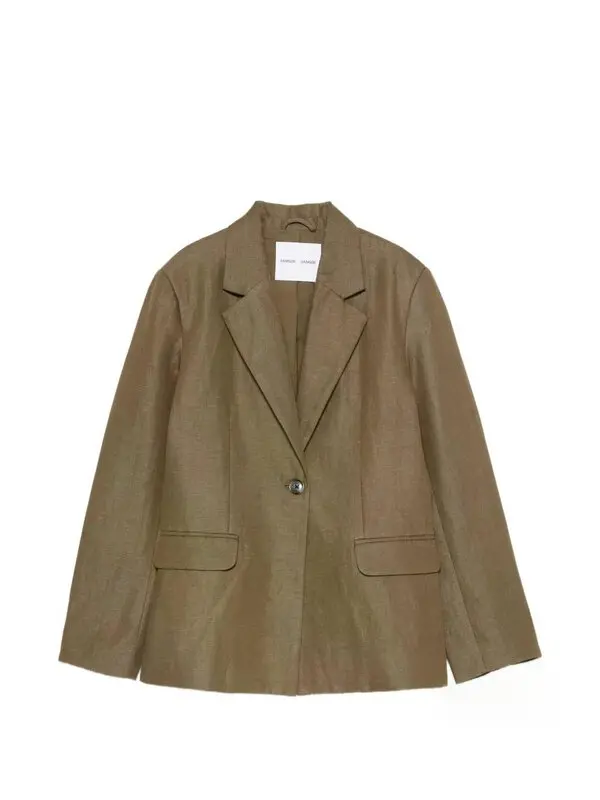 SAMSOE SAMSOE Single-breasted Cotton Blazer