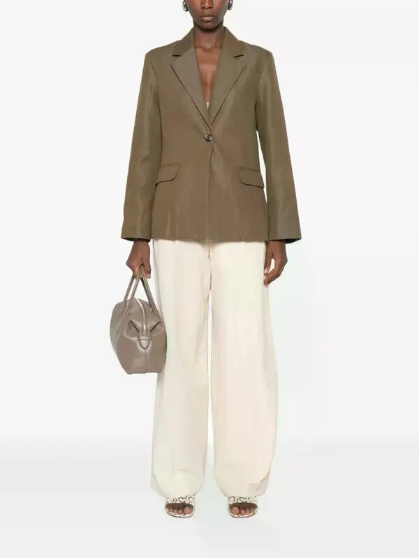 SAMSOE SAMSOE Single-breasted Cotton Blazer
