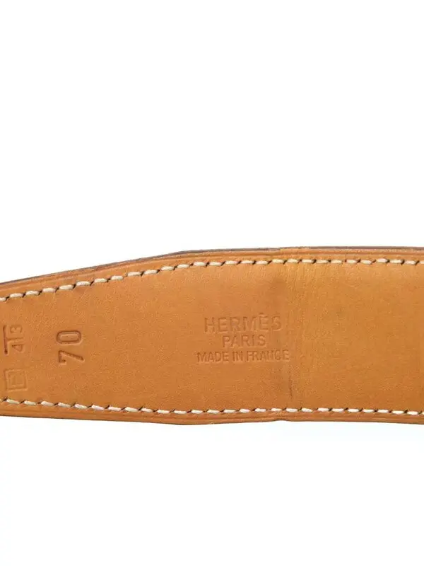 Hermès Box Calf Constance Reversible Belt - Black